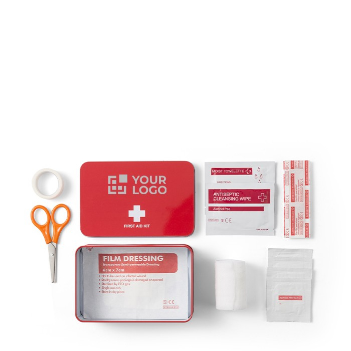 EHBO-doos laten bedrukken in metalen doos | Vanaf €2,80